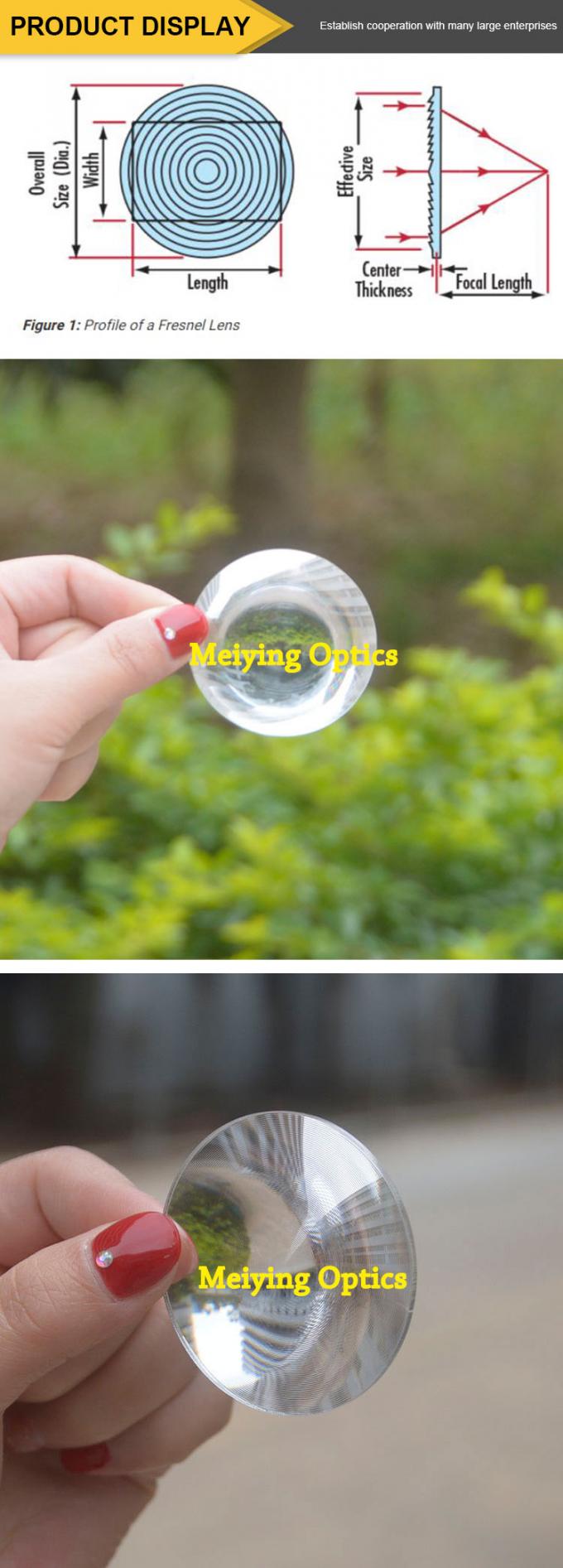PMMA material round shape dia 50mm fresnel lens ,small fresnel lens ...