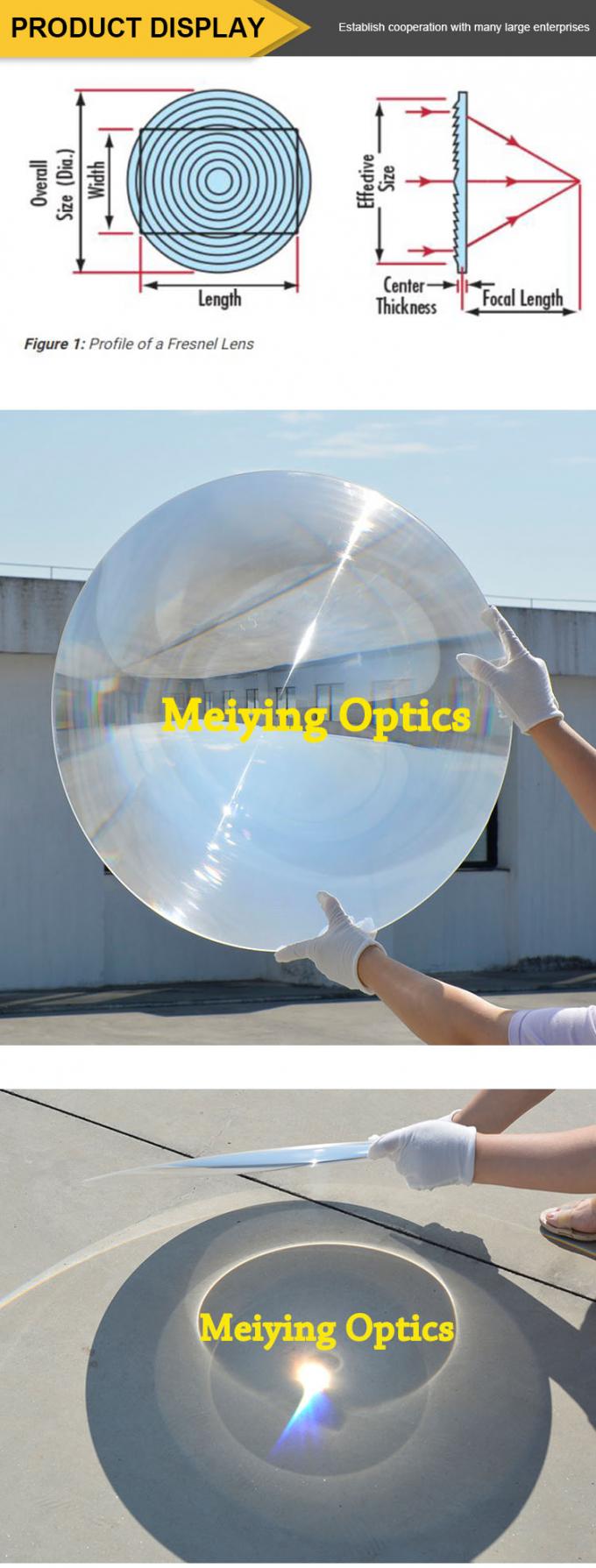 Dia 600mm FL600mm round shape PMMA material large fresnel lens,spot ...