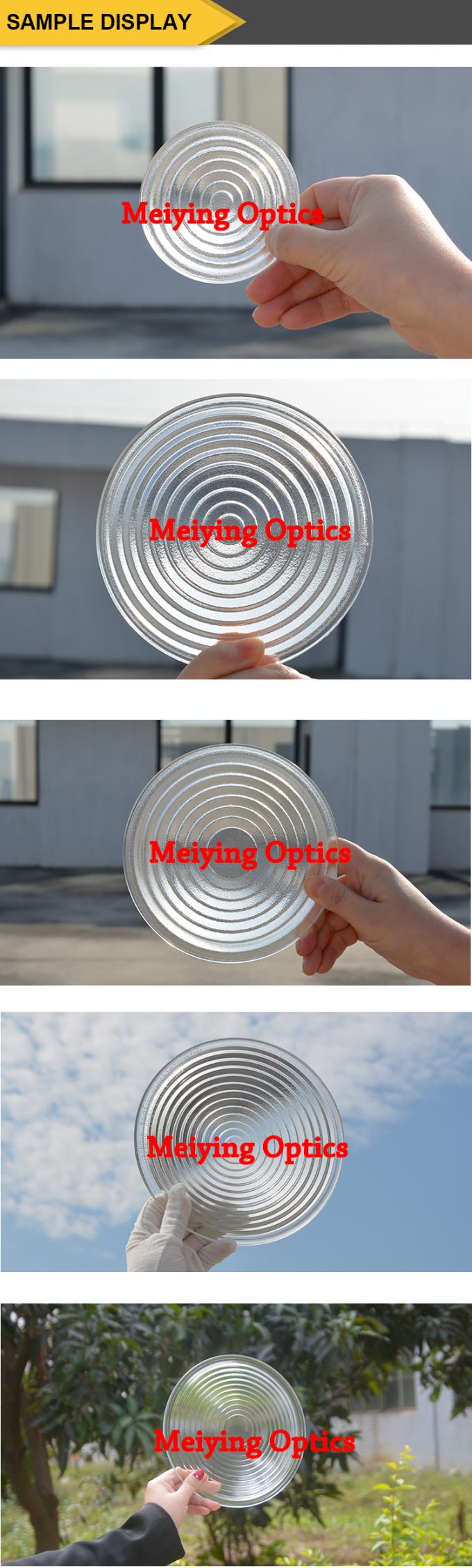 Dia 50-300 mm Tempered Borosilicate Glass Fresnel Lens For Studio lamp ...